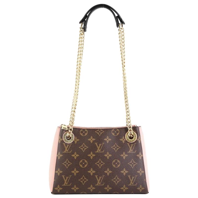 Louis Vuitton Surene Handbag Monogram Canvas with Leather BB at 1stDibs