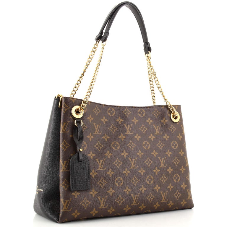 Louis Vuitton Surene Handbag Monogram Canvas with Leather MM at 1stDibs