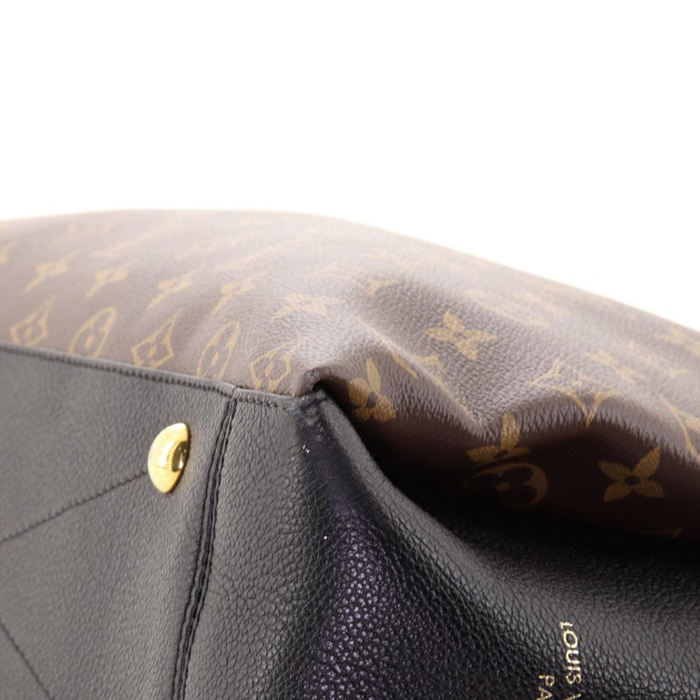 Louis Vuitton Surene Handbag Monogram Canvas with Leather MM at 1stDibs