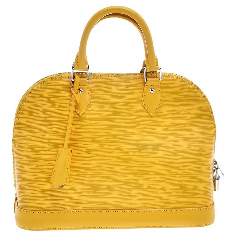 Louis Vuitton Tassil Yellow Epi Leather Alma PM Bag at 1stDibs