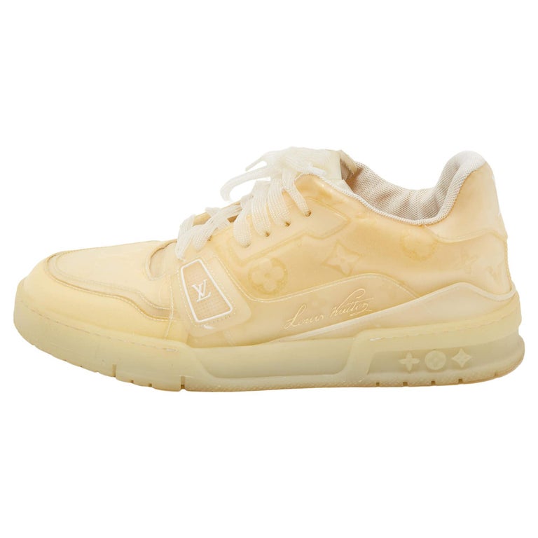 Louis Vuitton Transparent/Beige Monogram PVC Trainer Sneakers Size 41 ...