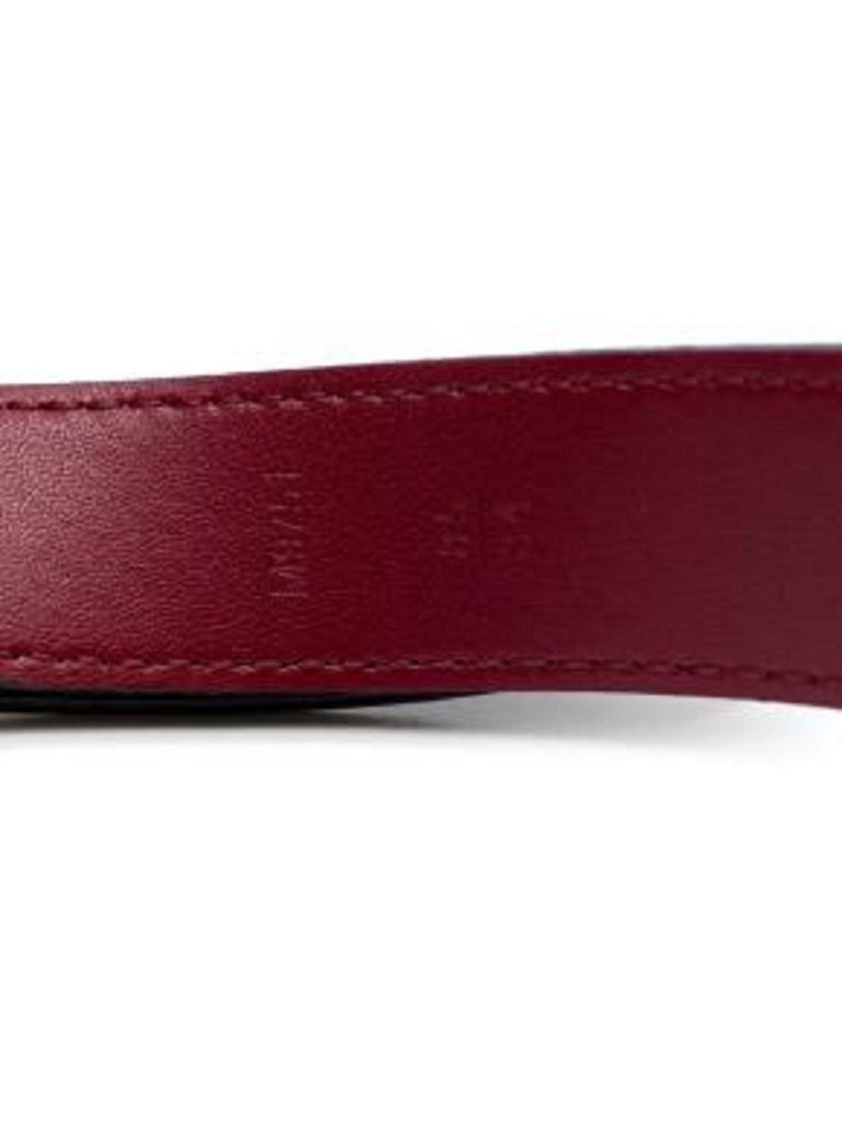 Louis Vuitton Tricolour Textured Leather Belt 85 For Sale at 1stDibs