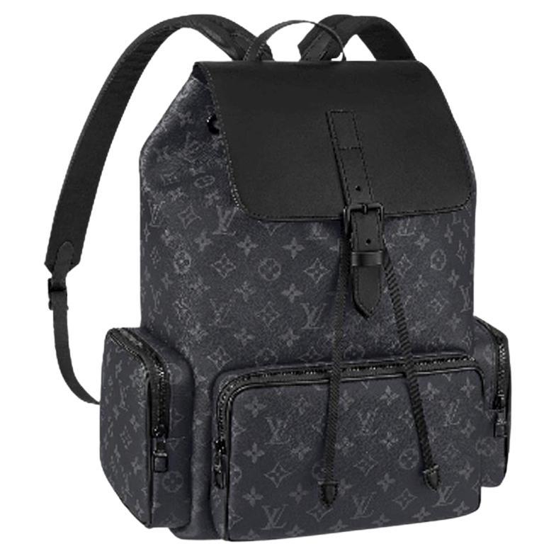 Louis Vuitton Trio Backpack Black Monogram Eclipse Coated Canvas at 1stDibs