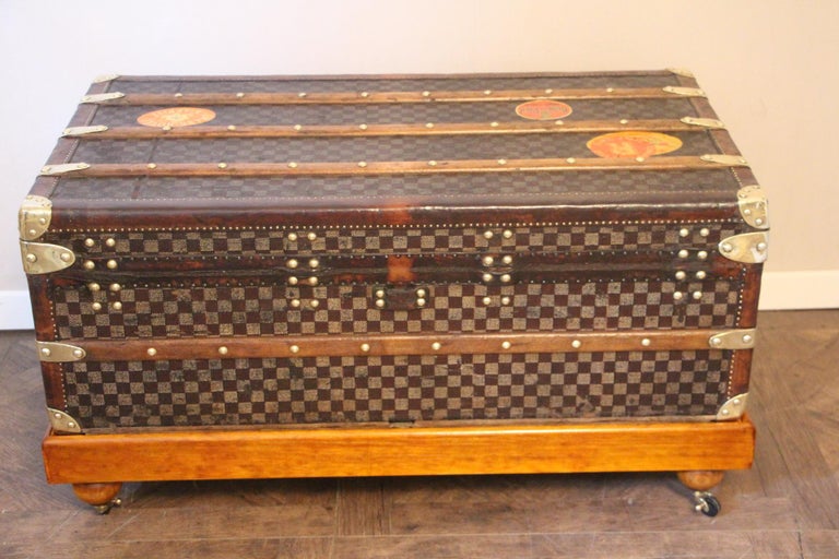 Louis Vuitton Trunk in Checkered Pattern, Damier Louis Vuitton Steamer ...