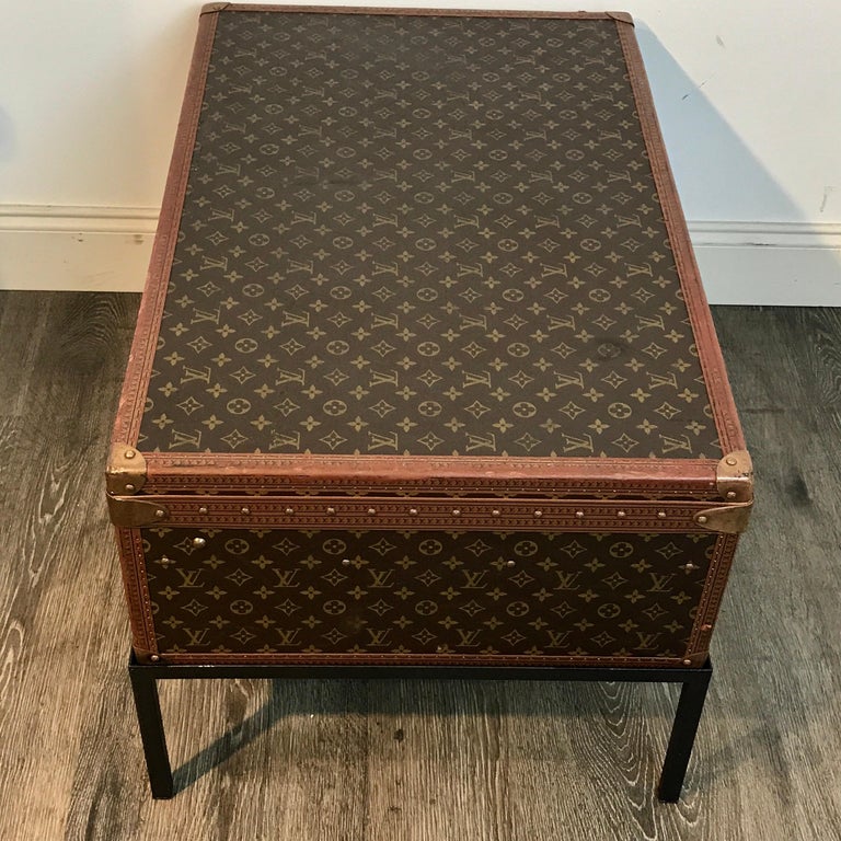 Louis Vuitton Trunk on Stand, Large at 1stDibs