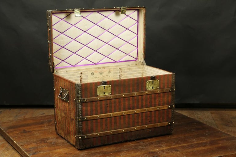 Louis Vuitton Trunk, Red Stripes, circa 1872 at 1stDibs
