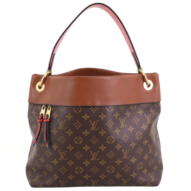 Louis Vuitton Tuileries Hobo Monogram Canvas With Leather at 1stDibs