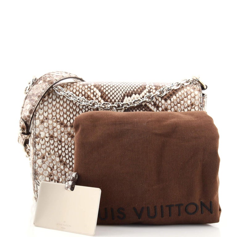 Louis Vuitton Twist Handbag Python MM For Sale at 1stDibs