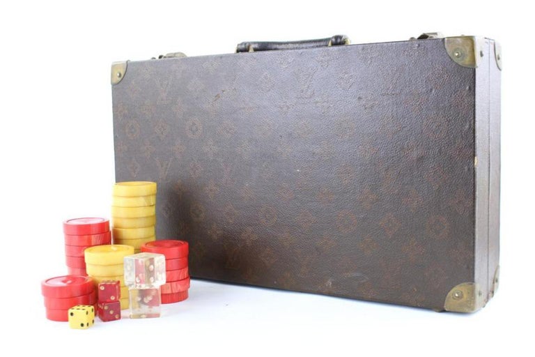 Louis Vuitton ( Ultra Rare ) Anitque Monogram Backgammon Hard Case ...