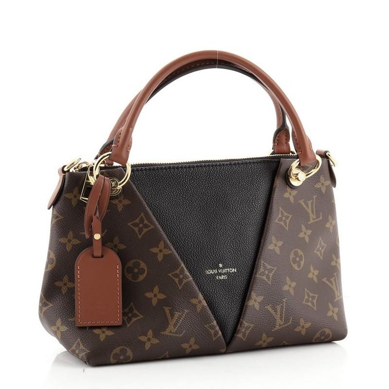 Louis Vuitton V Tote Monogram Canvas and Leather BB at 1stDibs
