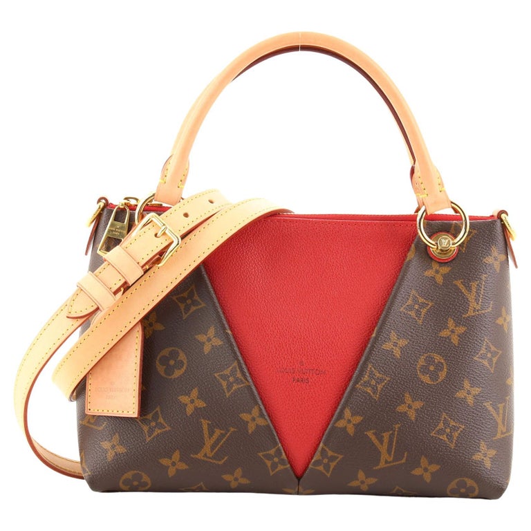 Louis Vuitton V Tote Monogram Canvas and Leather BB For Sale at 1stDibs