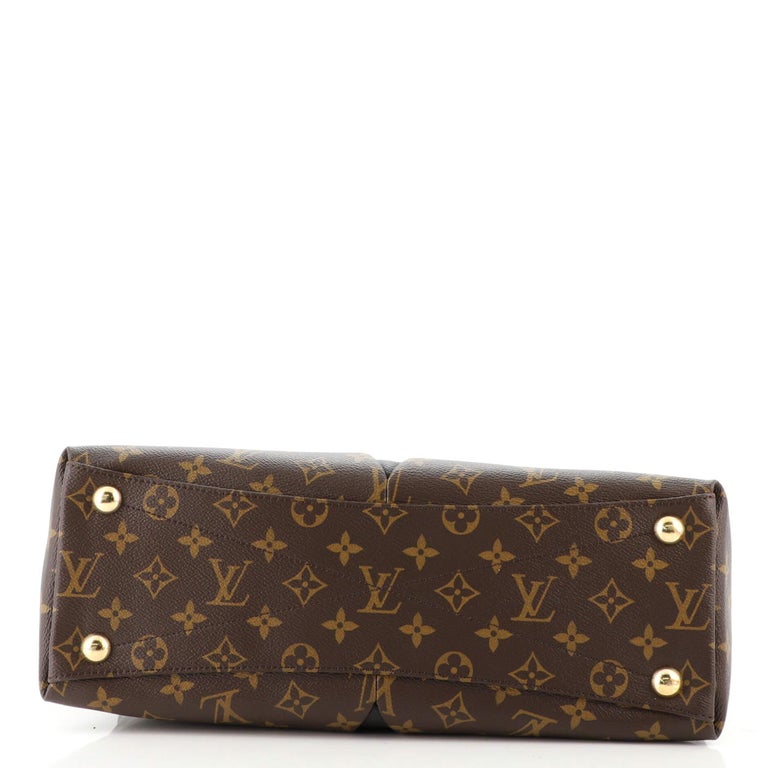 Louis Vuitton V Tote Monogram Canvas and Leather MM For Sale at 1stDibs