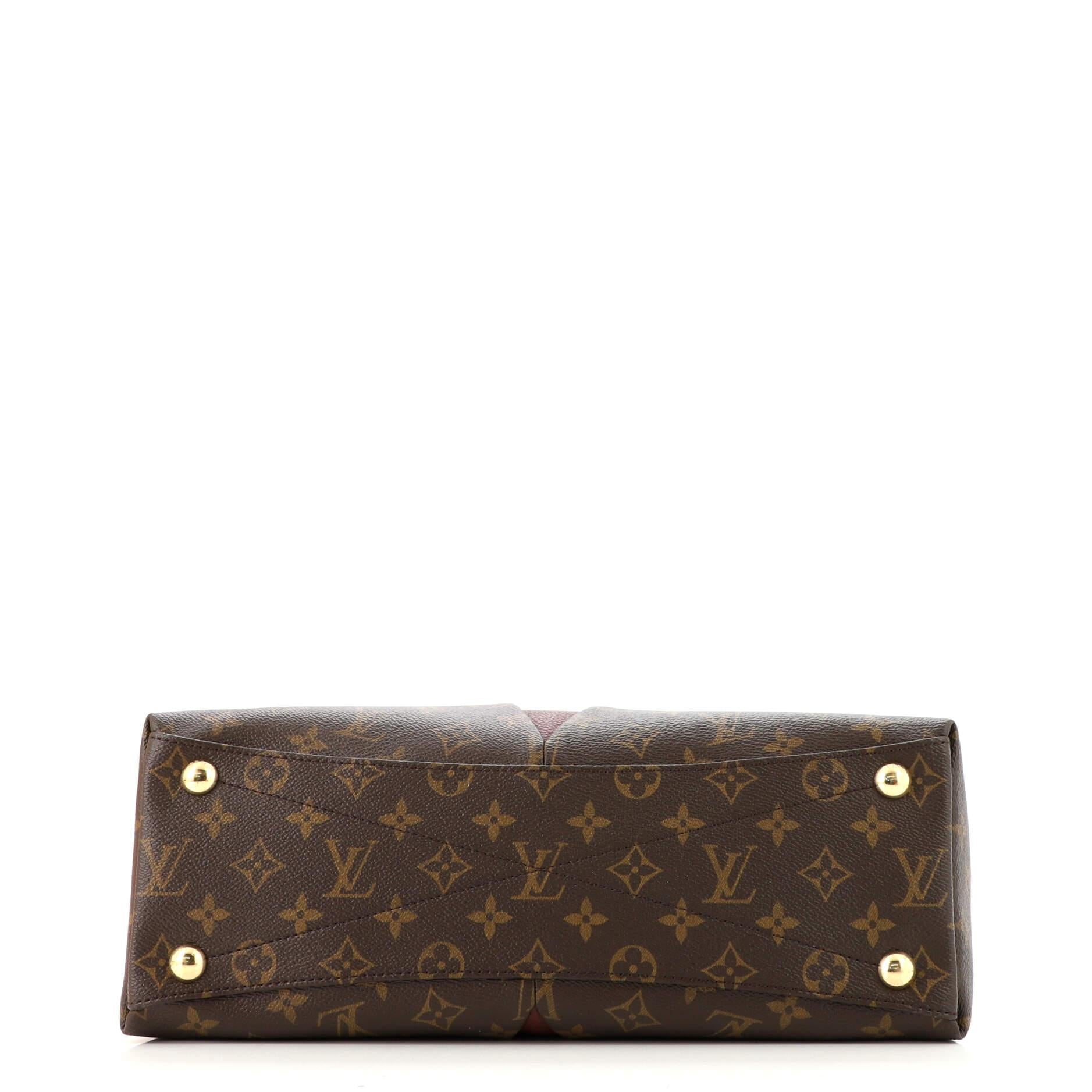 Louis Vuitton V Tote Monogram Canvas and Leather MM at 1stDibs