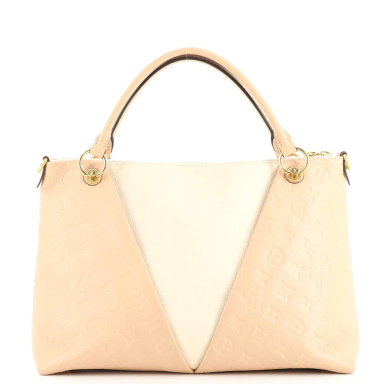 Louis Vuitton V Tote Monogram Empreinte Leather MM For Sale at 1stDibs