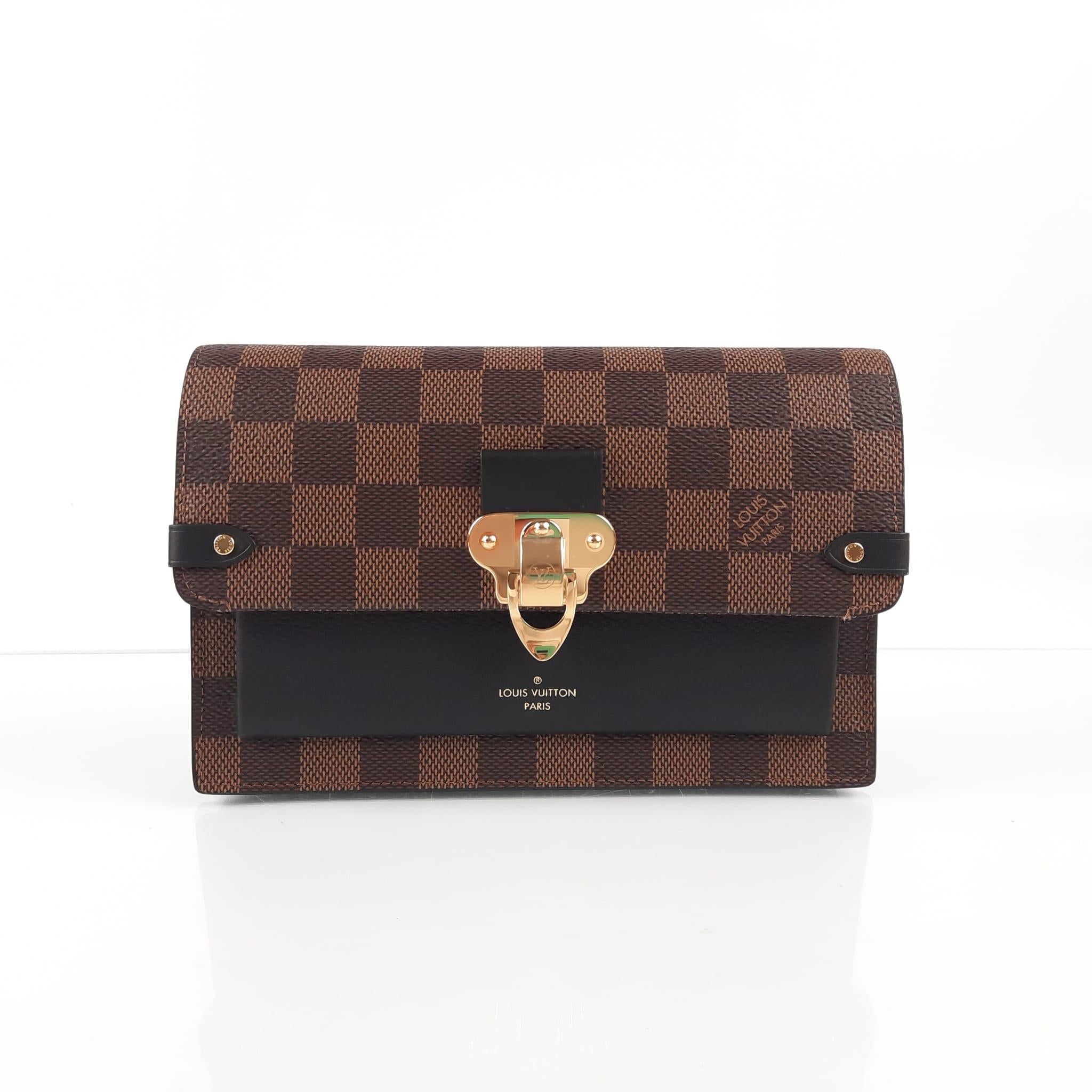 Louis Vuitton Vavin Chain Wallet Colors Black Materials Ebony Damier ...