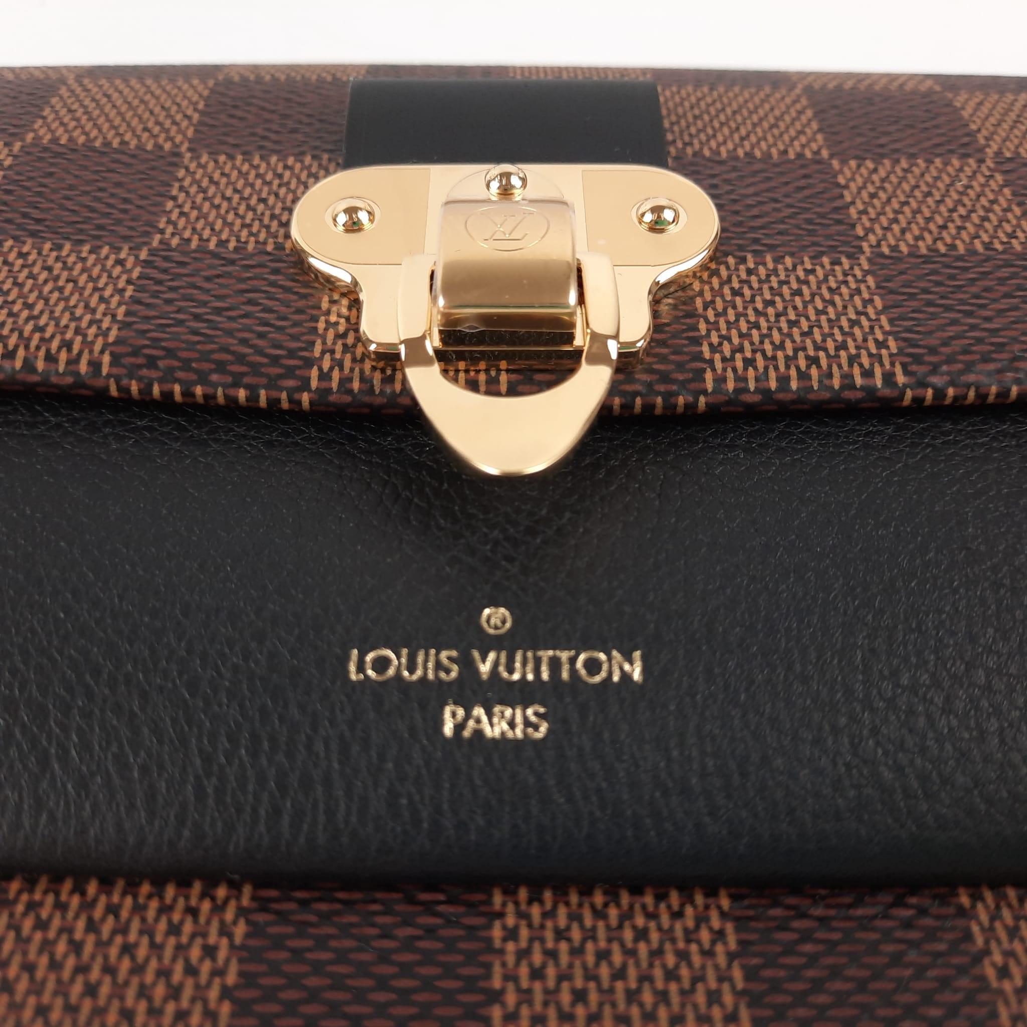 Louis Vuitton Vavin Chain Wallet Colors Black Materials Ebony Damier ...