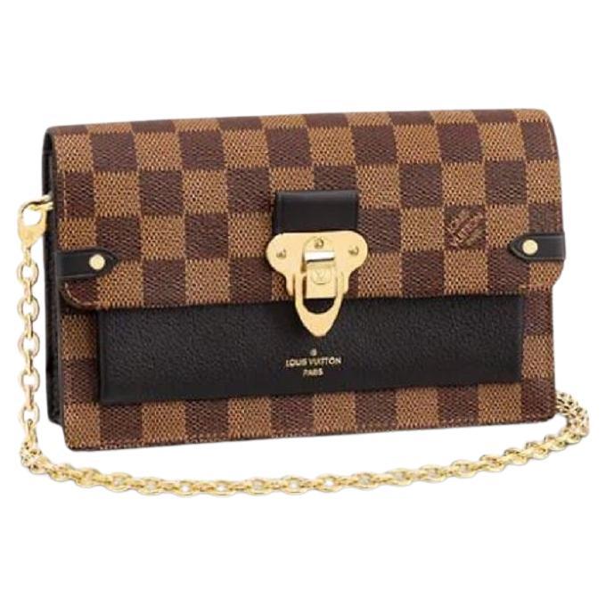 Louis Vuitton Vavin Chain Wallet Colors Black Materials Ebony Damier ...