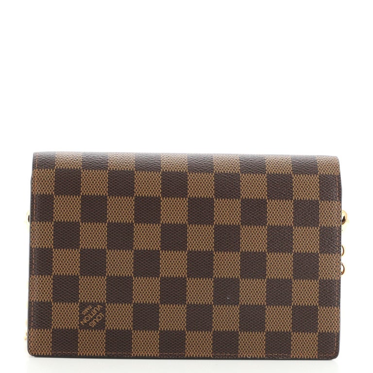 Louis Vuitton Vavin Chain Wallet NM Damier with Leather at 1stDibs ...