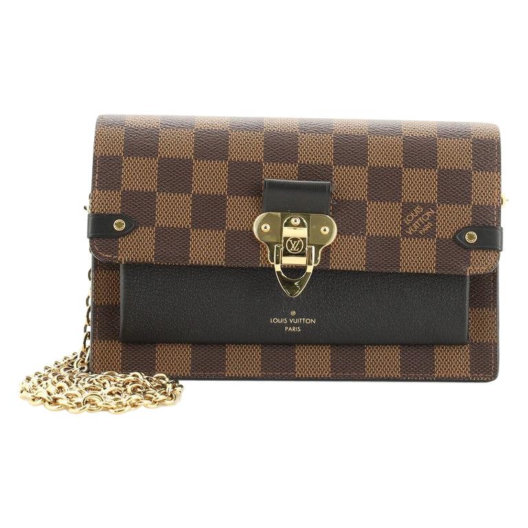 Louis Vuitton Vavin Handbag Damier with Leather PM at 1stDibs