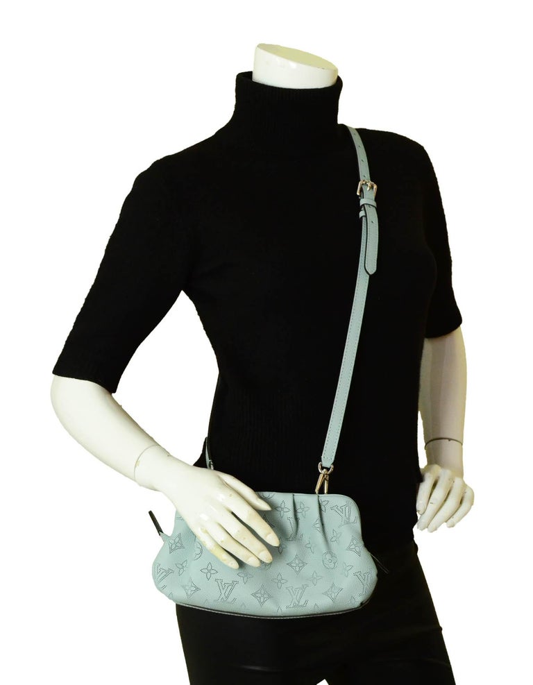 Louis Vuitton Vert Lagon Monogram Mahina Scala Mini Pouch Clutch ...