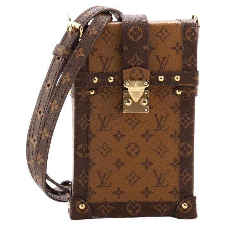 Louis Vuitton Vertical Trunk Pochette Reverse Monogram Canvas at 1stDibs