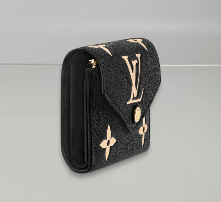 Louis Vuitton Victorine Wallet Black / Tan Two-Tone Monogram Empreinte ...