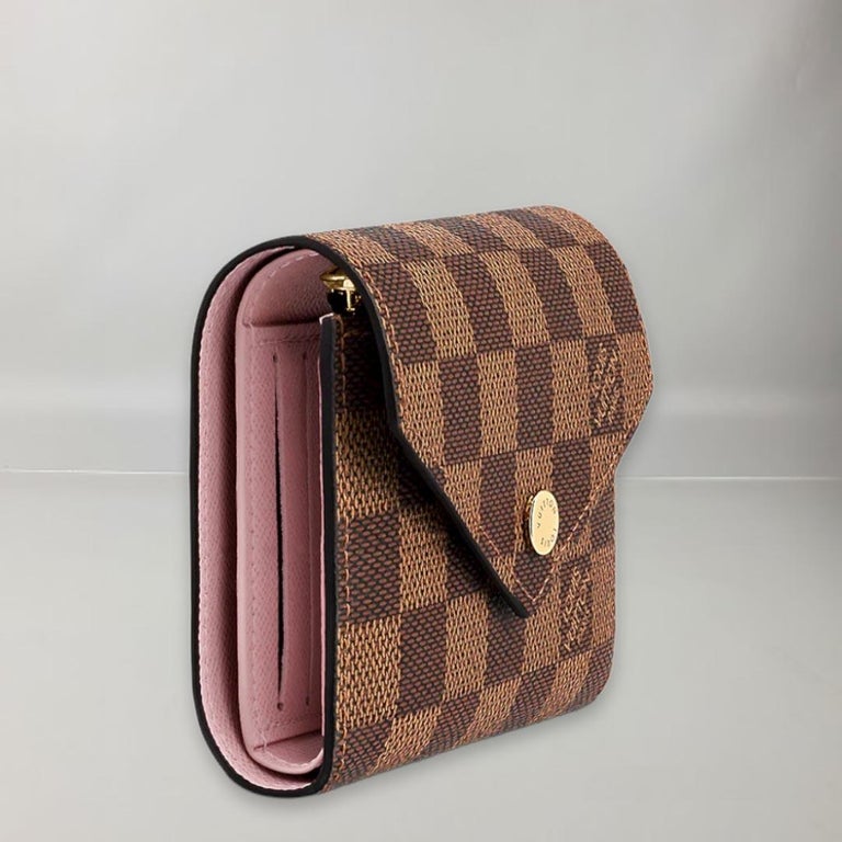 Louis Vuitton Victorine Wallet Colors Pink Ballerina Ebony Damier ...