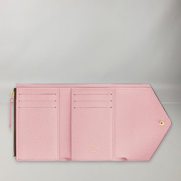 Louis Vuitton Victorine Wallet Colors Pink Ballerina Ebony Damier ...