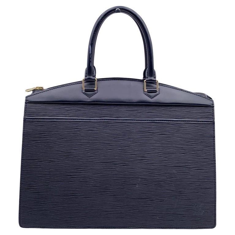 Louis Vuitton Vintage Black Epi Leather Riviera Satchel Bag For Sale at ...