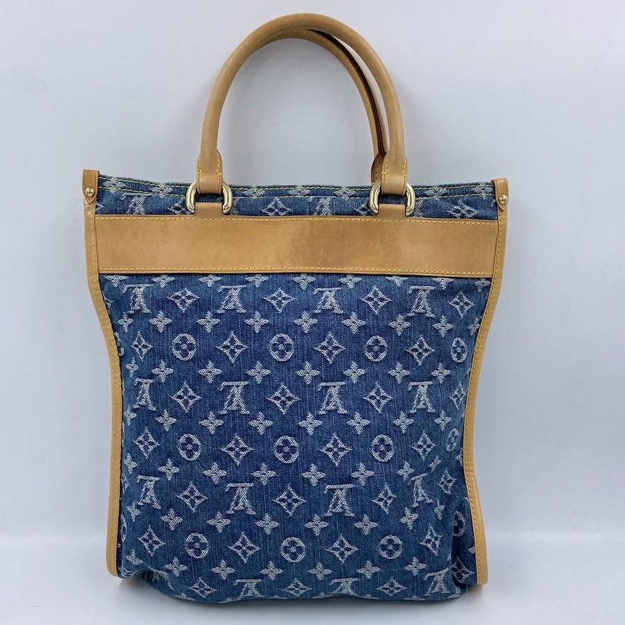 LOUIS VUITTON Vintage Blue Denim Bag at 1stDibs