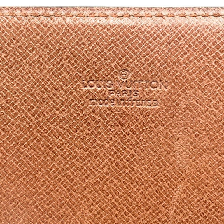 Louis Vuitton Vintage Brown Monogram Canvas Long Bifold Bill Wallet For ...