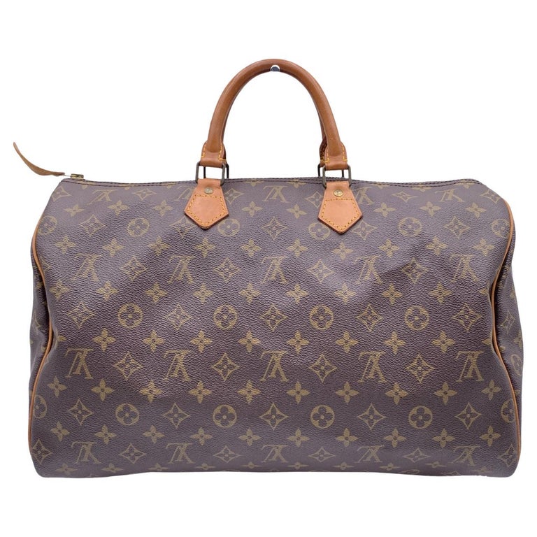 Louis Vuitton Vintage Canvas Monogram Speedy 40 Bag Satchel For Sale at ...