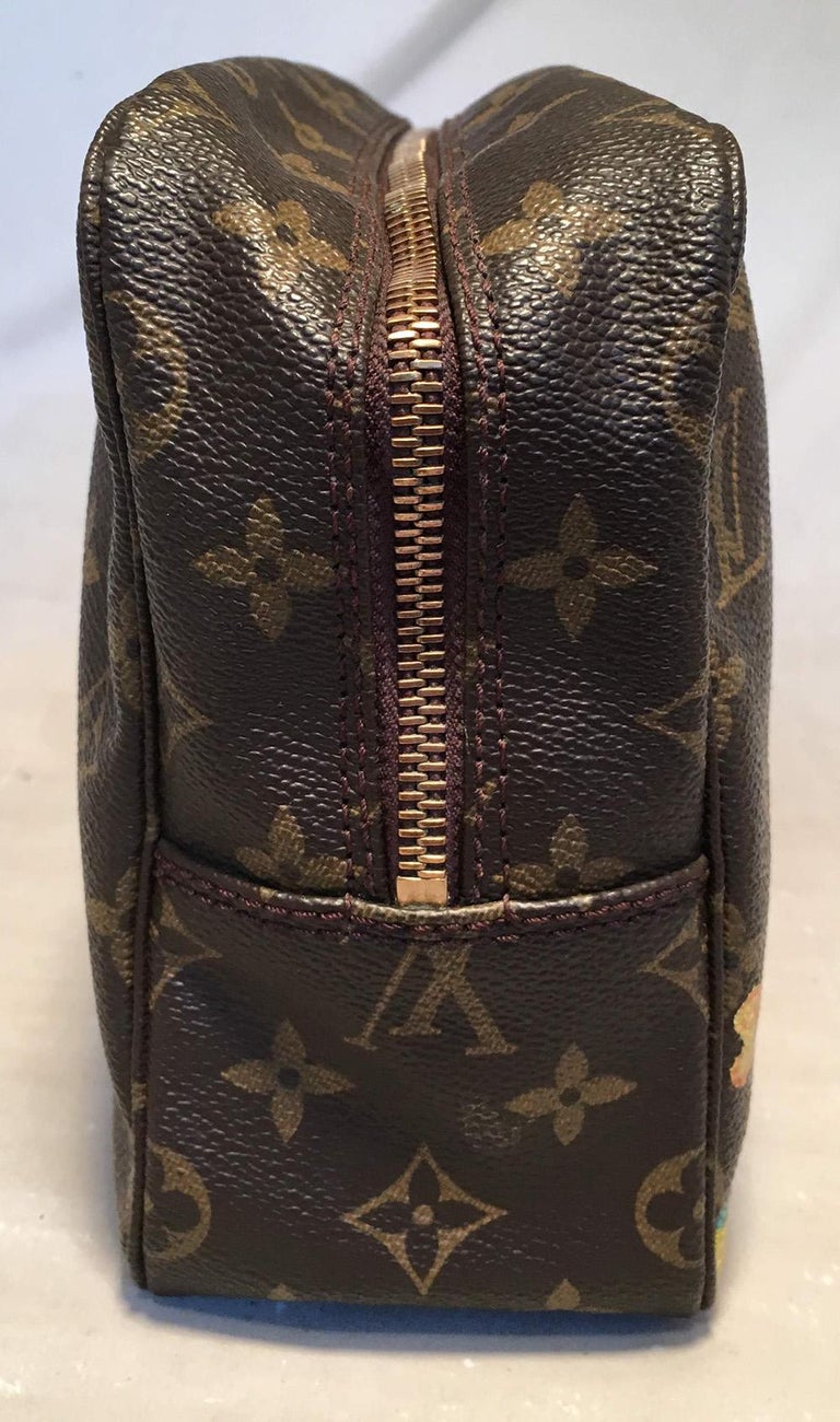 Louis Vuitton Vintage Customized Daisies Trousse Cosmetic Travel Pouch ...