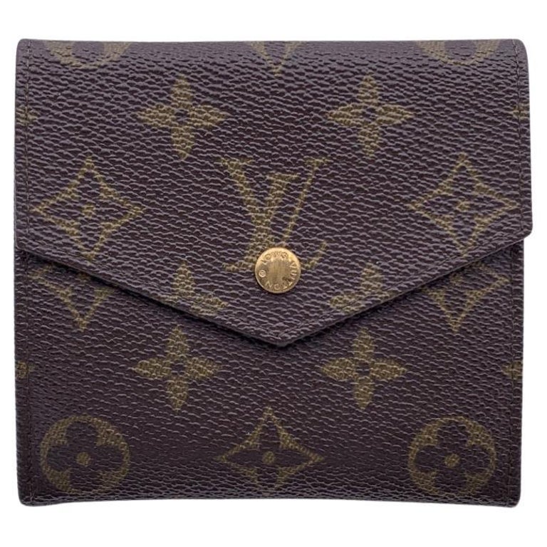 Louis Vuitton Vintage Monogram Canvas Compact Double Flap Wallet For ...