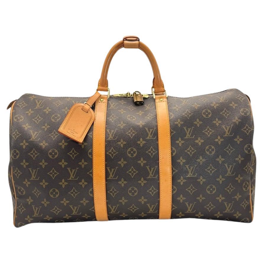Louis Vuitton Vintage Monogram Canvas Keepall 50 Duffle Bag For Sale at ...