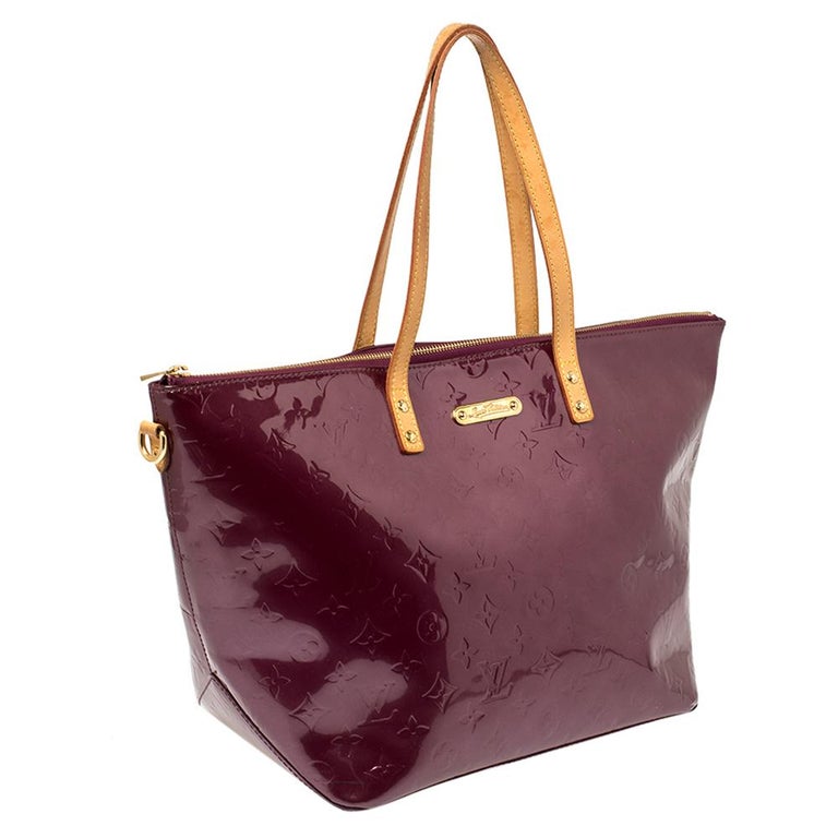 Louis Vuitton Violette Monogram Vernis Bellevue GM Bag at 1stDibs