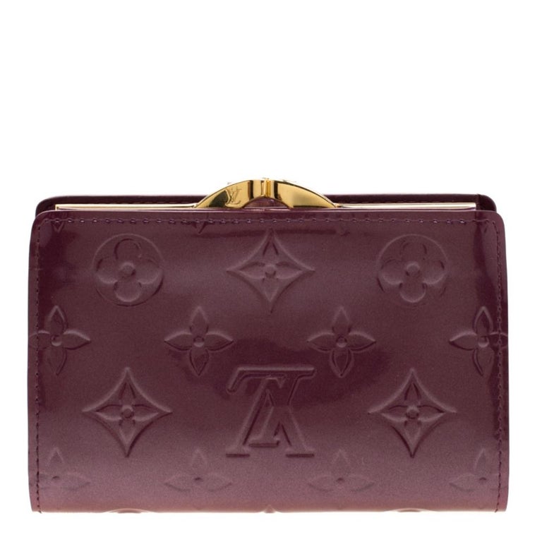 Louis Vuitton Violette Monogram Vernis Leather French Purse Wallet For ...