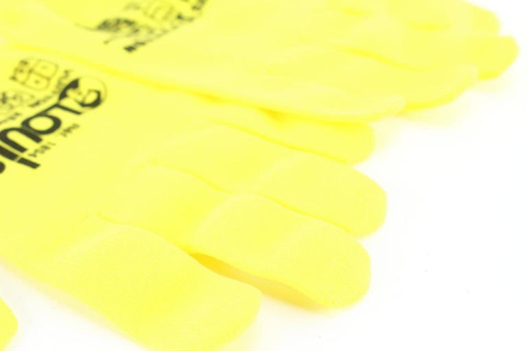 Louis Vuitton Virgil Abloh Pop Up Work Gloves Yellow x Green 2lz830s ...