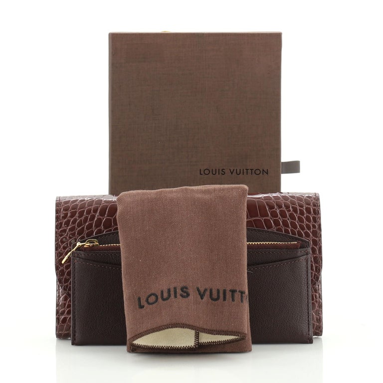 Louis Vuitton Vivienne LV Wallet Alligator Long at 1stDibs