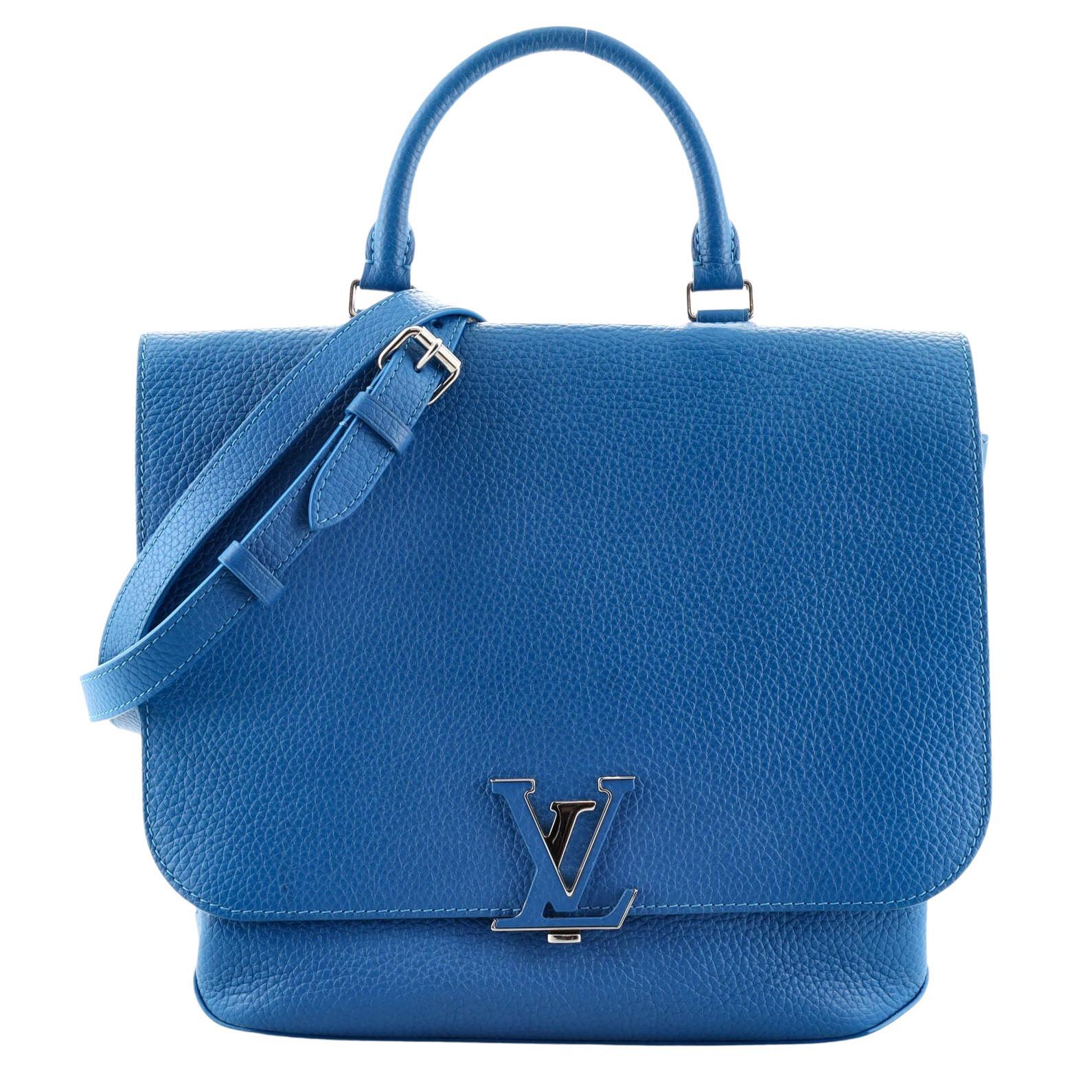 Louis Vuitton Light Blue Suhali Leather L'Epanoui GM bag For Sale at ...