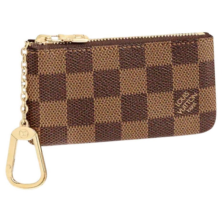 Louis Vuitton Wallet With key Ring Canvas Damier Ebene For Sale at 1stDibs