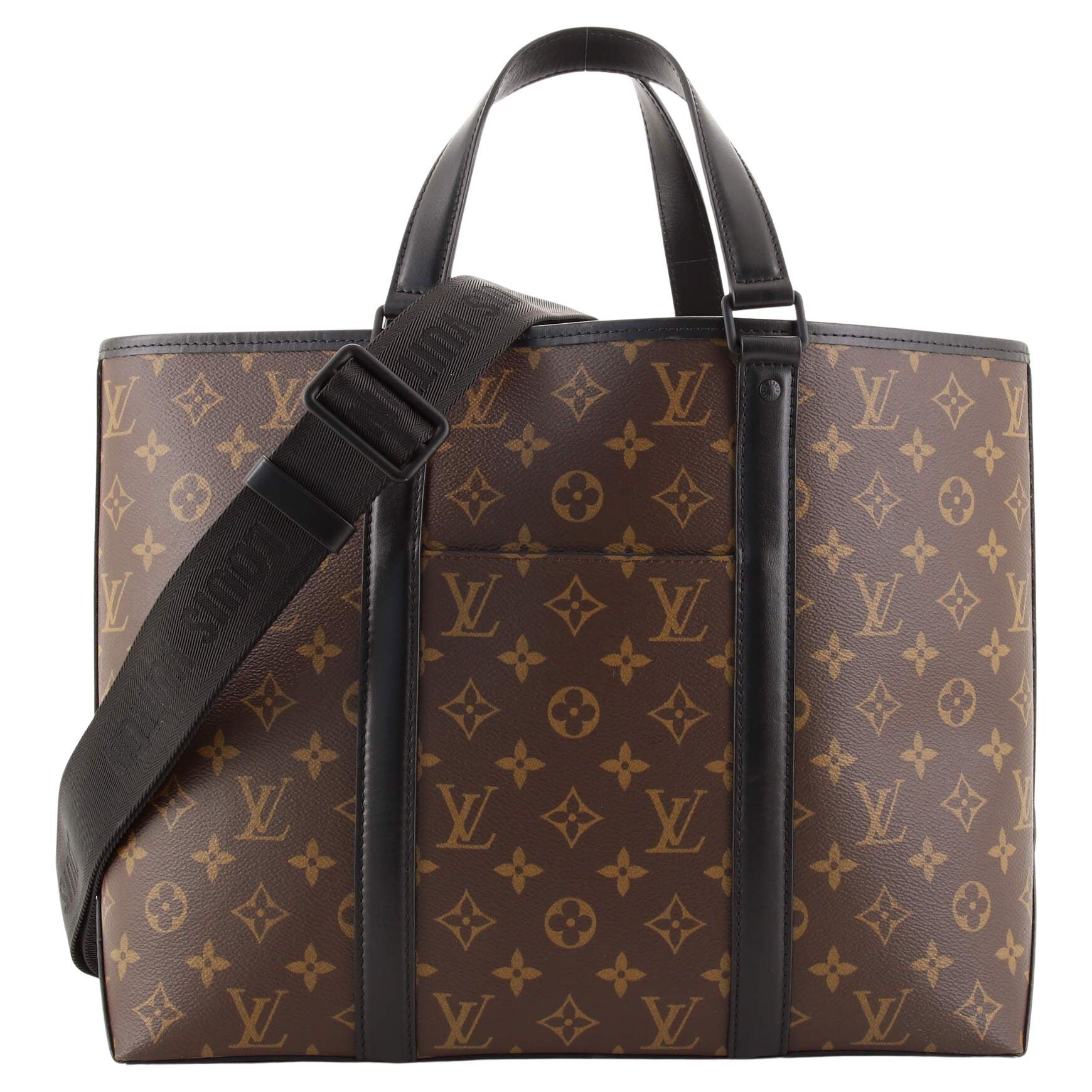 Louis Vuitton Weekend Tote Macassar Monogram Canvas PM at 1stDibs