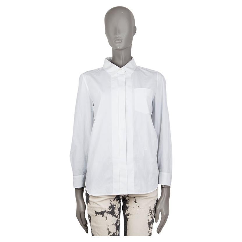 Louis Vuitton White Cotton Twill Long Sleeve Shirt M at 1stDibs