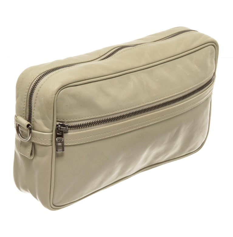 Louis Vuitton White Monogram Defile Leather Irvington Shoulder Bag For ...