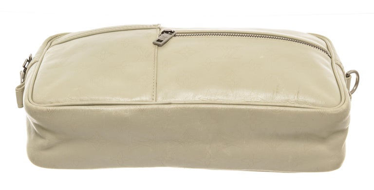 Louis Vuitton White Monogram Defile Leather Irvington Shoulder Bag For ...