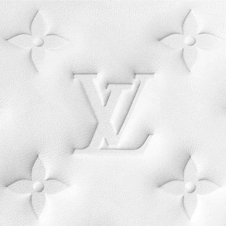 Louis Vuitton White Monogram Embossed Puffy Lambskin Coussin BB Bag For ...