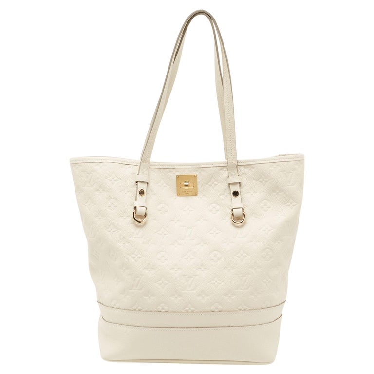 Louis Vuitton White Monogram Empreinte Leather Citadine PM Bag For Sale ...