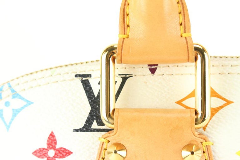 Louis Vuitton White Monogram Multicolor Alma PM 37lk824s For Sale at ...