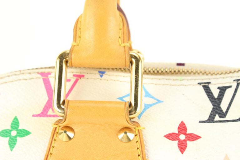 Louis Vuitton White Monogram Multicolor Alma PM Blanc 12lz830s For Sale ...