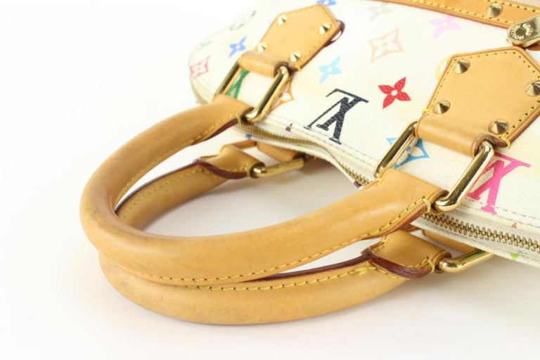 Louis Vuitton White Monogram Multicolor Alma PM Blanc 12lz830s For Sale ...